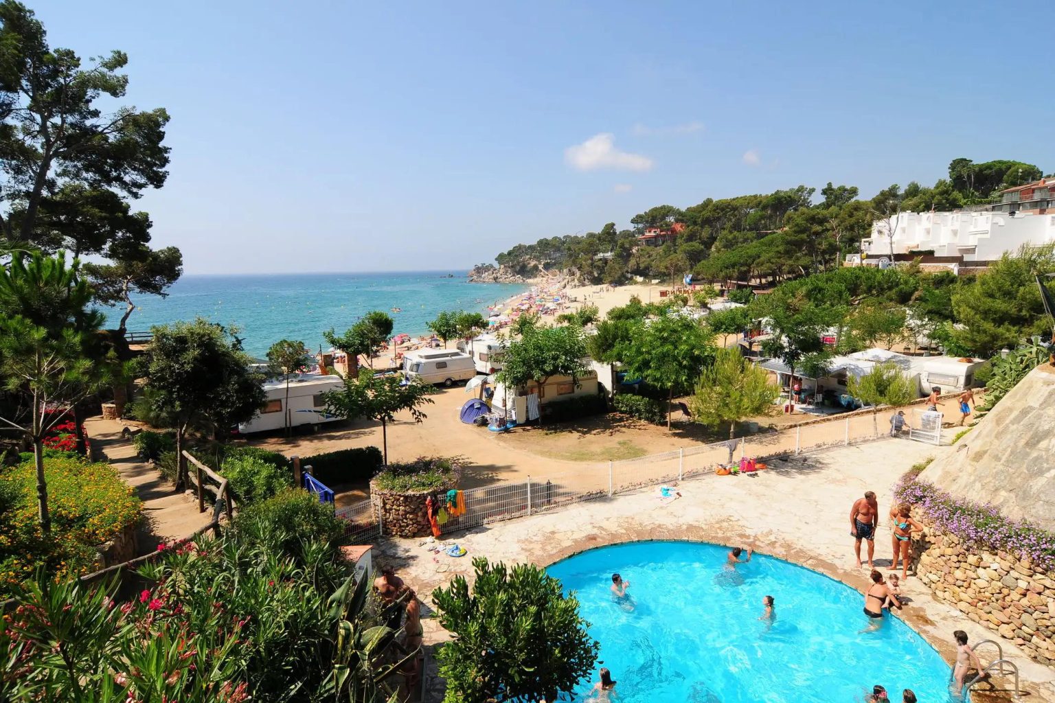 Campingpltze Costa Brava Direkt Am Meer
